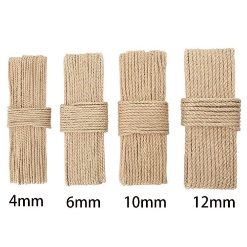 4-12MM Sisal Rope Natural Jute Hemp Manila Twine String Cord Thick ...