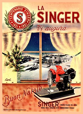 Decoration Poster.Home room wall art.Interior design.Singer sewing ...