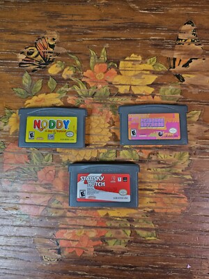 Lot Of 3 Gameboy Advance Games Noddy A Day In Toyland,Princess Natasha ...