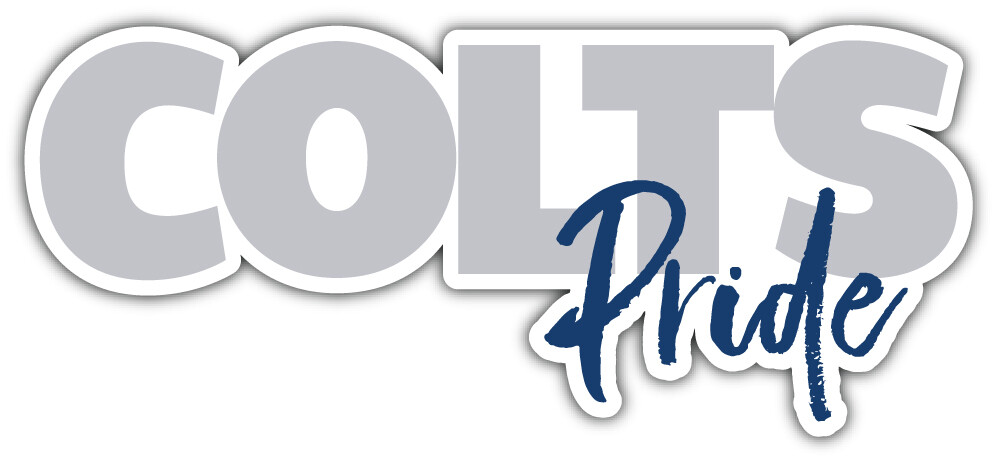 Indianapolis Colts Pride NFL Sport Car Bumper Sticker Decal ''SIZES ...