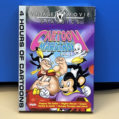 Cartoon Marathon - Vol. 1 (DVD, 2003, Collectors Editiion) 826150200127 ...