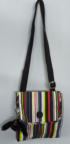 Kipling Rayanne Line Marina multicoloured stripes crossbody bag with ...