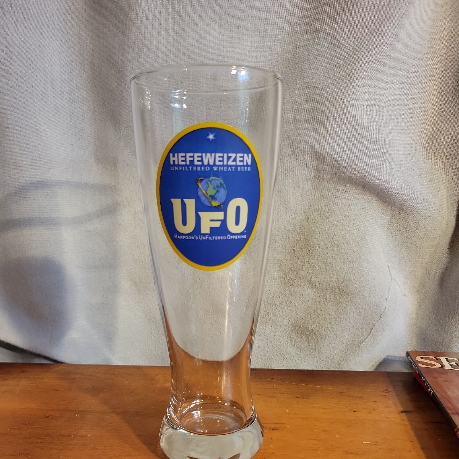 Vintage UFO Brewery 8.5" Tall Beer Pilsner Glass BLUE HEFEWEISEN | eBay