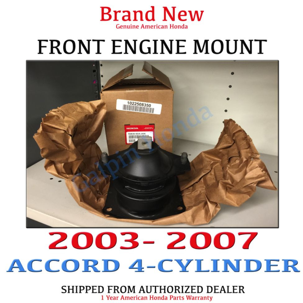 2003- 2007 Honda Accord 4-cylinder GENUINE Front Engine Mount (50830 ...