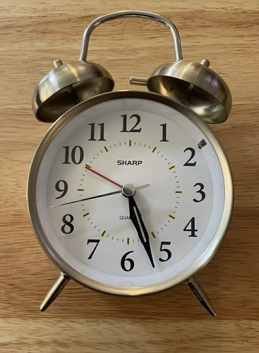 Sharp Bedside Alarm Clock Battery Operated | eBay