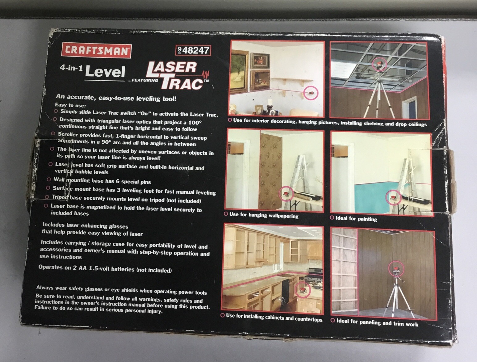 Craftsman 4 in 1 Level Featuring Laser Trac 948247 with Carrying Case ...