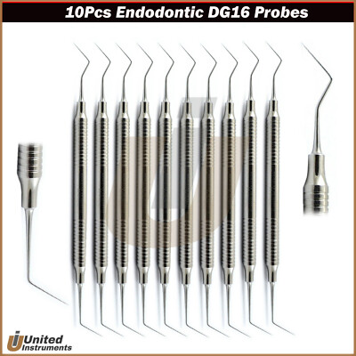 X10 Surgical Explorer DG16 Endodontic Probes Hollow Handle Hygienist ...