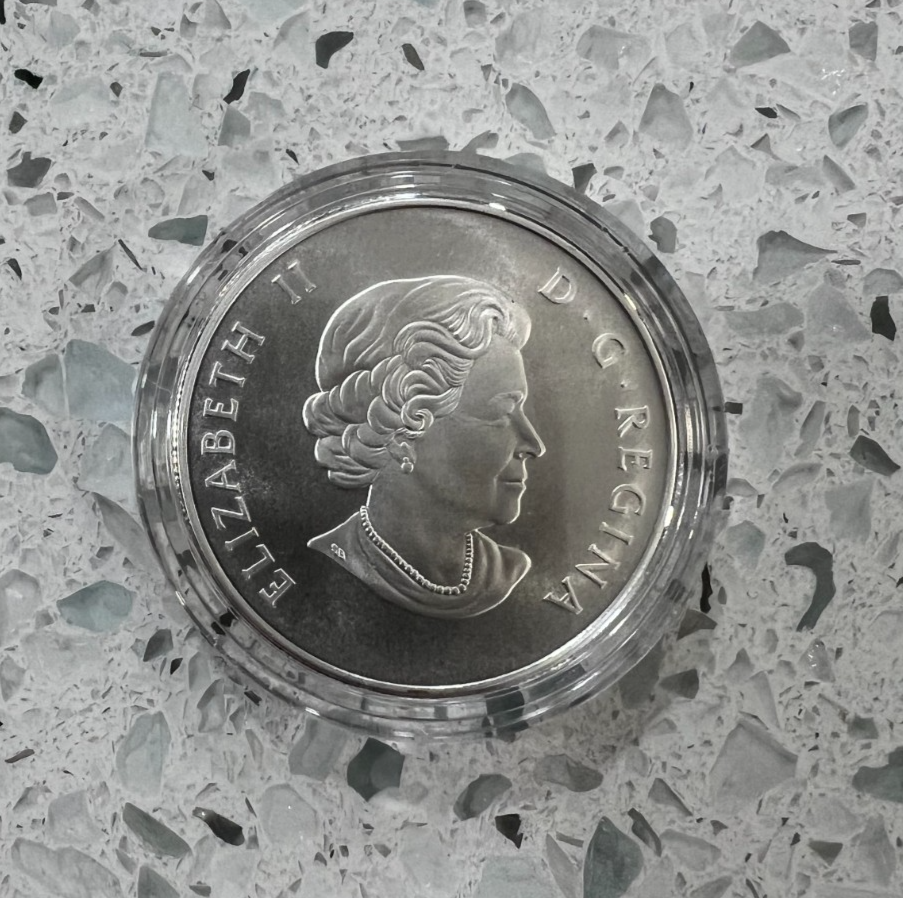 Canada $50 Silver Coin Polar Bear .999 Pure Silver, In Capsule, 1/2 ...
