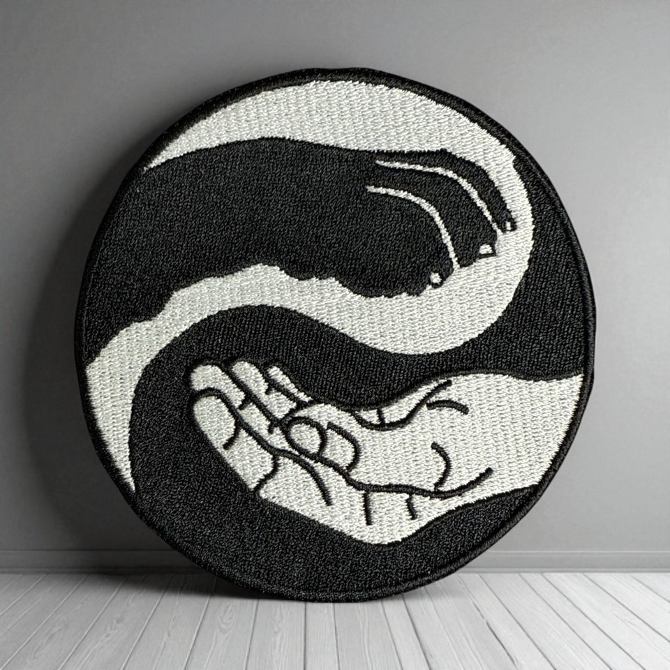 Ying and Yang Paw/Human Embroidery Patch 4.00" X 4.00" | eBay