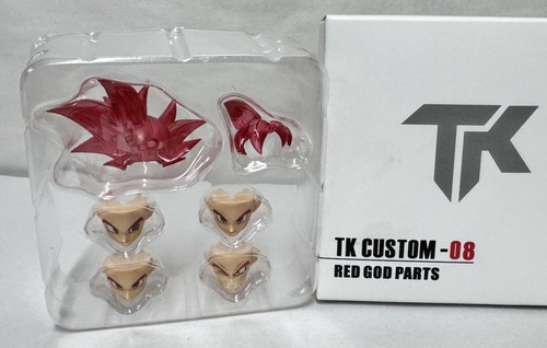 TK Custom shf 1/12 Son Goku Super Saiyan God Red Hair 08 Head Sculpt ...