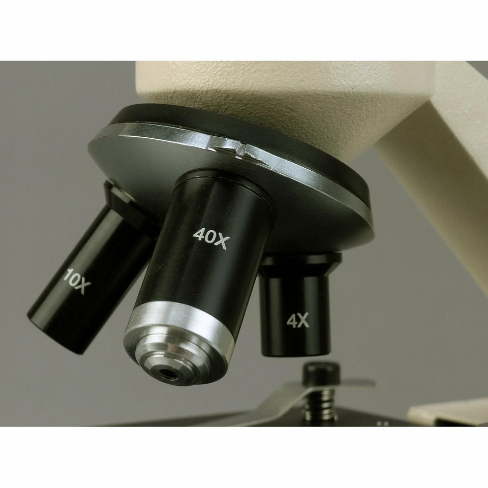 AmScope Microscope Model M100C-LED - 40X-1000X All Optical Glass Lens ...