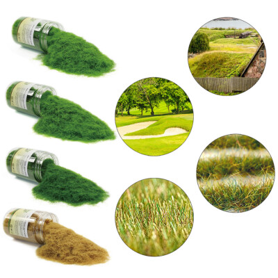 4 bottles 300ml 8mm Static Grass Flock Grass Powder Terrain Railway ...