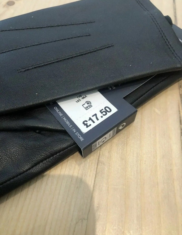 M&S Ladies BLACK Fine Soft Real Leather Winter Casual Warm Gloves ...