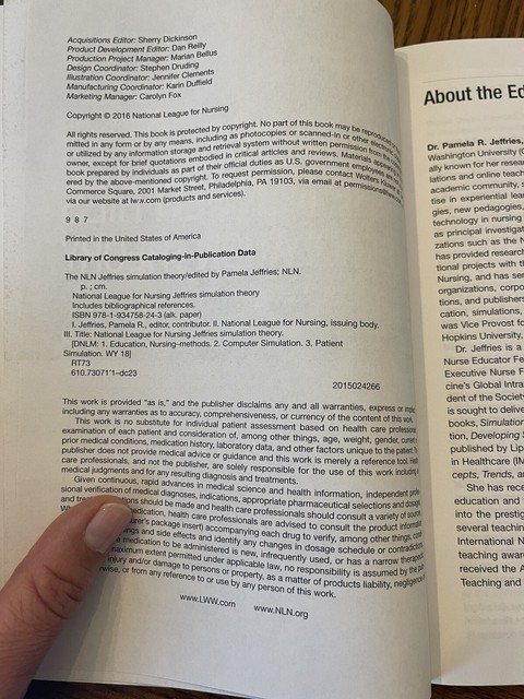 Nln Ser.: The NLN Jeffries Simulation Theory by Pamela R. Jeffries ...