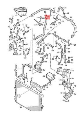 Genuine AUDI Q7 4LB Coolant Hose 7L8121073H | eBay