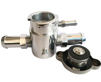 Universal Aluminum 19mm Inline Filler Neck & Cap Coolant Water Tank ...