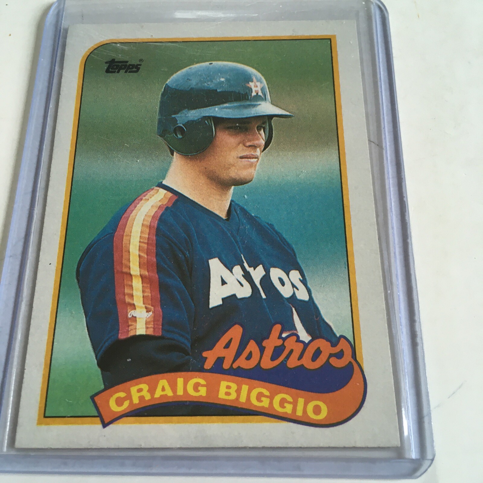 1989 TOPPS CRAIG BIGGIO Rookie Card Houston Astros #49 NM | eBay