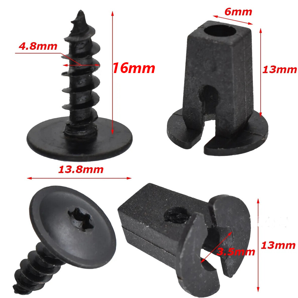 40pcs Splash Shield Screws N90974701 For Audi VW Fender Liner Bumper ...