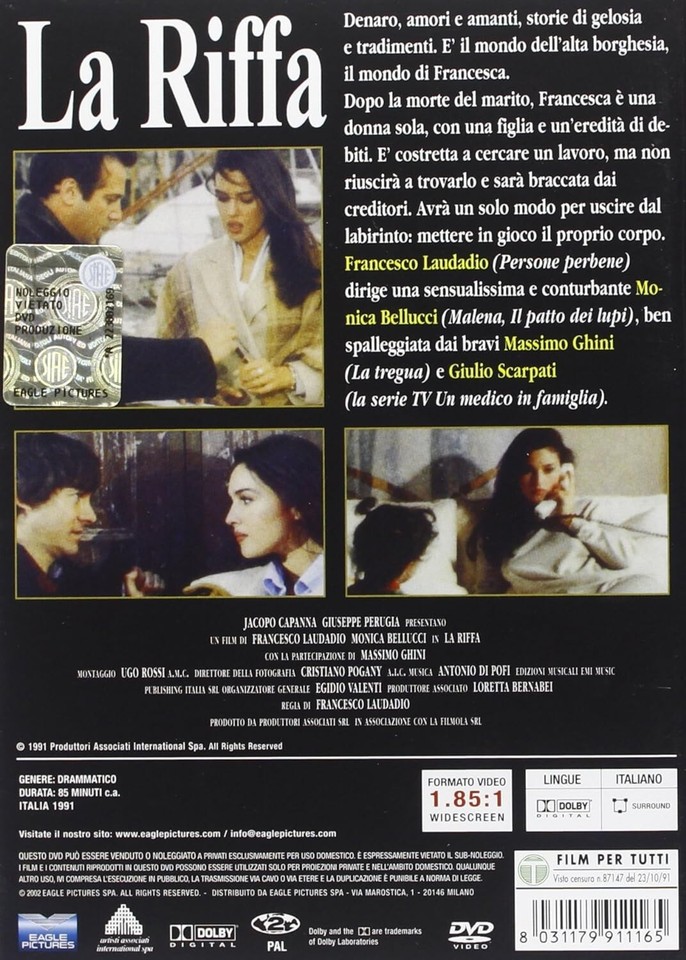 LA RIFFA DVD NUOVO SIGILLATO SLIMBOX Monica Bellucci | eBay