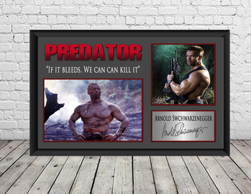 Predator Movie Poster Arnold Schwarzenegger Signed Photo Print | eBay