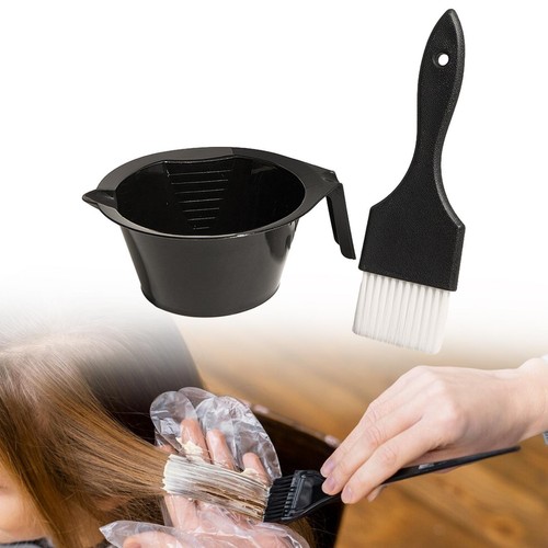 2x Hair Dye Brush and Bowl Set Multifunctional Dispensing Containers ...