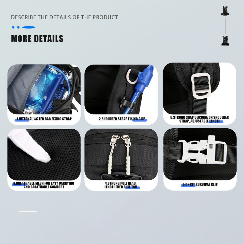 Motorcycle Backpack Waterproof Bag Soft Shell Backpack Oxford Riding ...