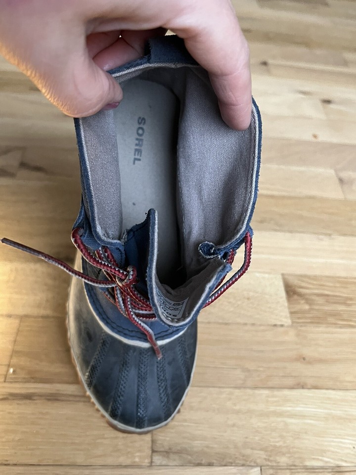 SOREL Out N About Women's Blue / Black Waterproof Ankle Boots Size: 6.5 ...