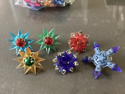 Lot Of Antique Vintage Glass Prism Christmas MATCHLESS STAR Bulbs For ...