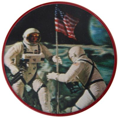 MOON LANDING SIMULATED COLOR 3D LENTICULAR BUTTON. | eBay
