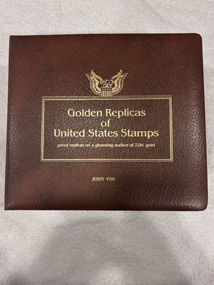 Golden Replicas Of United States Stamps 40 22k Gold Stamps 4/10/80 - 6 ...