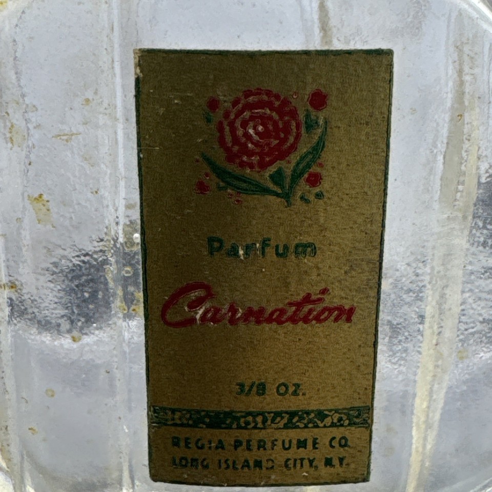 Antique Mini Perfume Bottles With Label Screw Lids Carnation & Fantasia ...