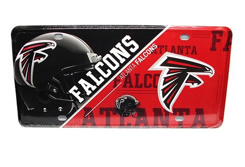 Licensed NFL Atlanta Falcons Metal Car Novelty License Plate Auto Tag ...