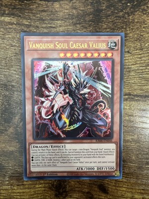 Vanquish Soul Caesar Valius 1st Edition Ultra Rare Yu-Gi-Oh! Holo Card ...