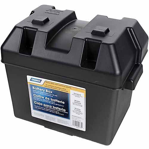Camco Battery Box Standard Group 24 Trailer Camper RV Boat Durable ...