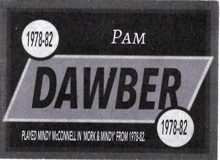 MINDY MCCONNELL Signed CUSTOM CARD by PAM DAWBER from MORK AND MINDY | eBay