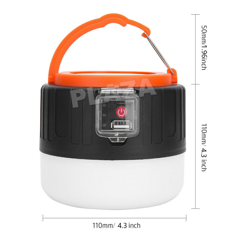 Portable LED Solar Camping Light Lantern Outdoor Tent Lamp USB ...