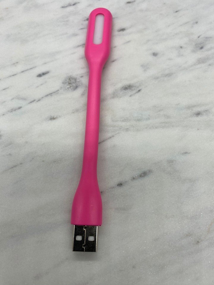 Pink Flexible USB LED Light Mini Lamp Computer Keyboard Reading ...
