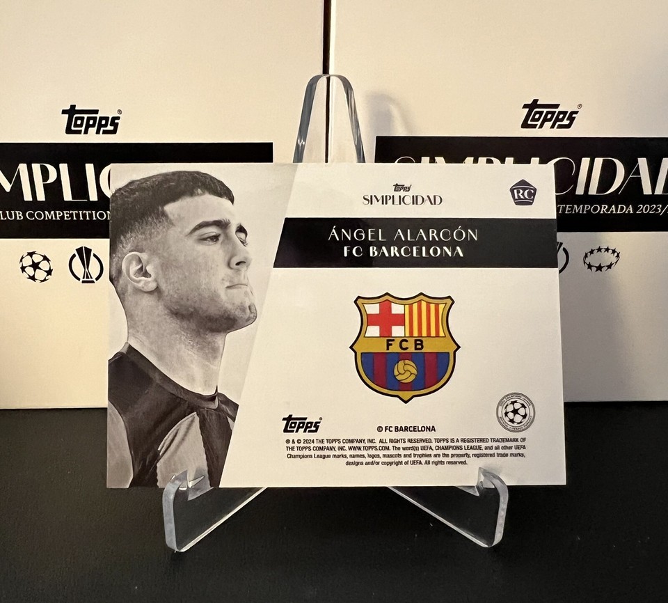 Angel Alarcón Rookie Auto /10 Topps Simplicidad 2024 FC Barcelona | eBay