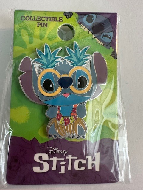 PALM Stitch Lilo & Stitch Pineapple Glasses Hula Skirt Disney Pin (B ...
