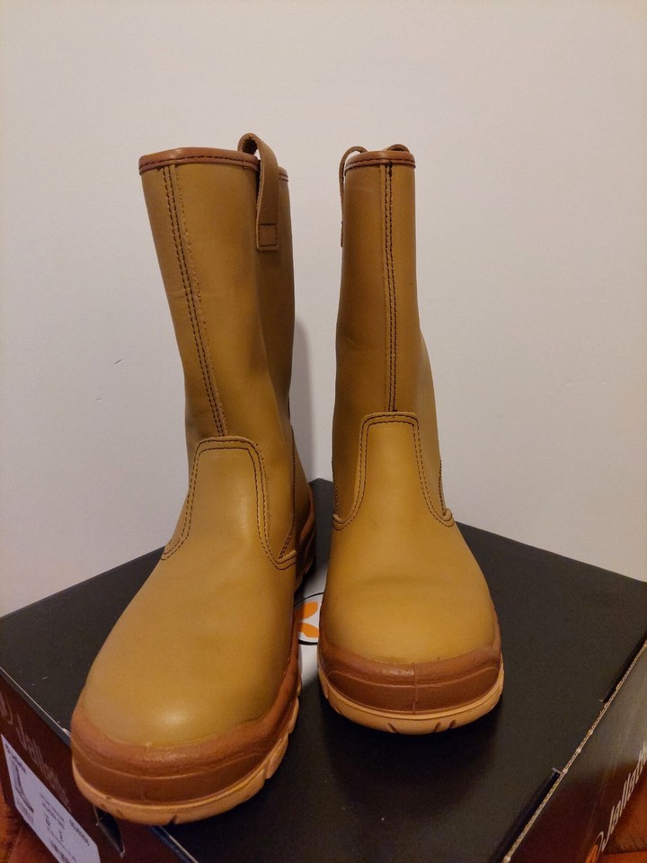 JALLATTE JALASKA RIGGER SAFETY STEEL TOE CAP WATERPROOF WORK BOOTS Size ...