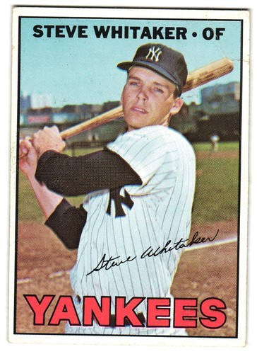 Steve Whitaker 1967 Topps MLB Card # 277 NY Yankees | eBay