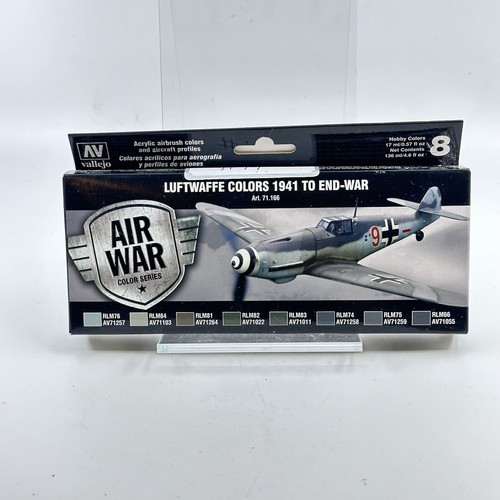 VALLEJO Luftwaffe Colors 1941 to End of War Art. 71.166 NEW SEALED 8 ...