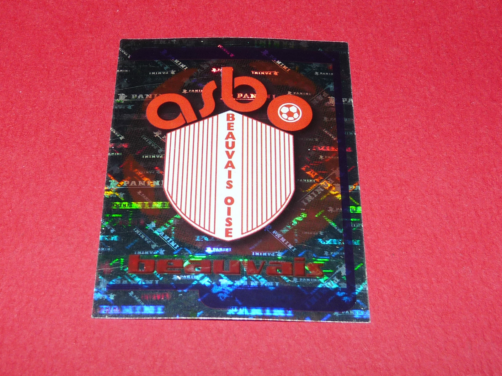 393 ECUSSON BADGE AS BEAUVAIS OISE ASBO PANINI FOOT 2002 FOOTBALL 2001 ...