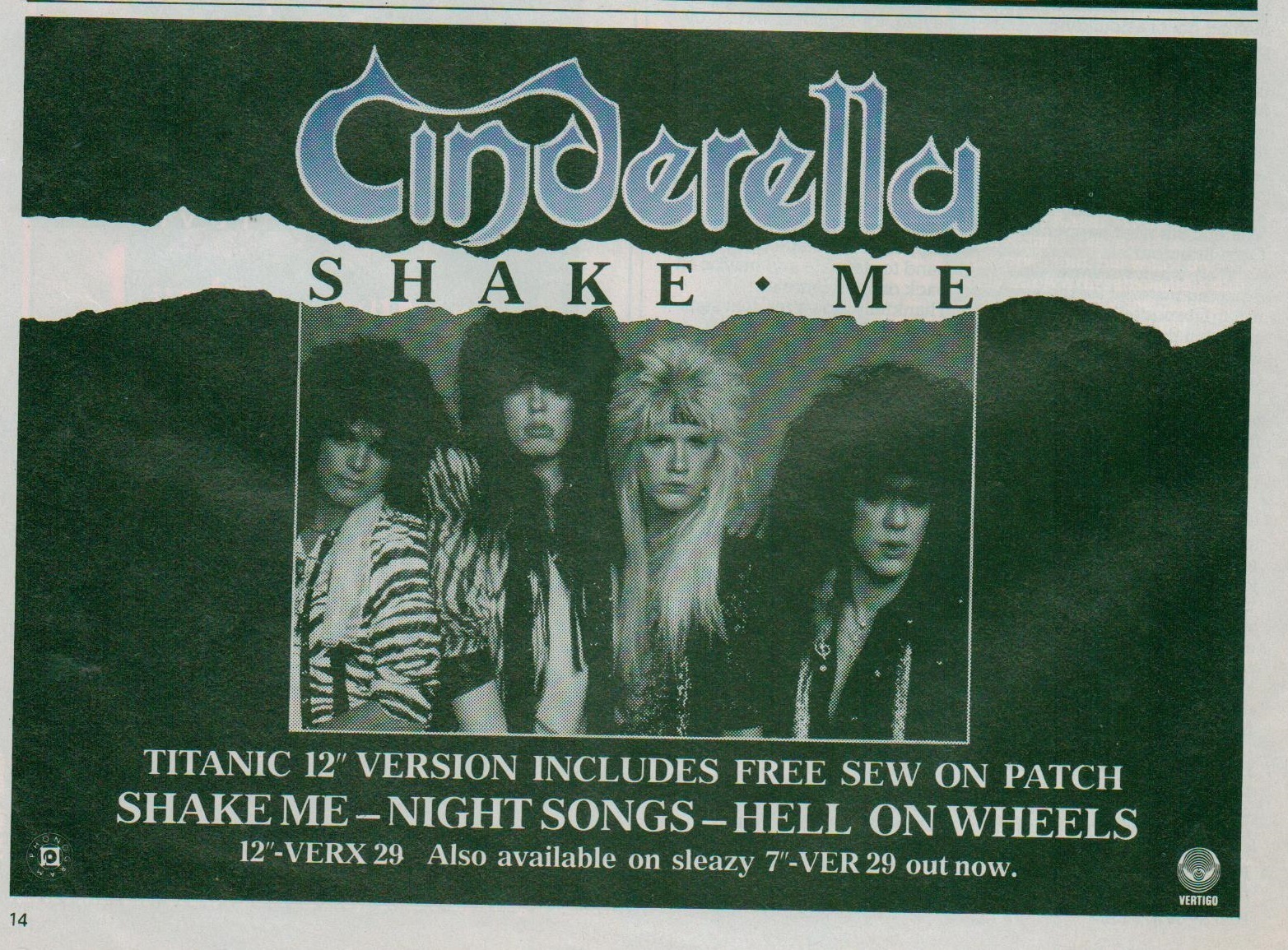 CINDERELLA Shake Me UK magazine ADVERT / mini Poster 8x6 inches | eBay