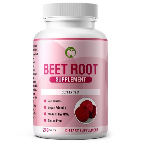 Beet Root Supplement 9000mg Extra Strength BeetRoot Capsules Extract ...