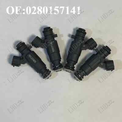 4 Pcs 0280157141 9673836680 Fuel Injector For Peugeot 301 1.6 Citroen ...