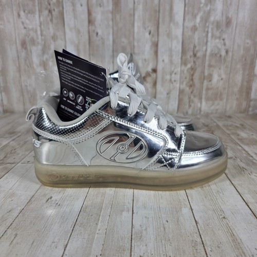 Heelys Premium 1 LO Light Up Roller Skate Shoes Youth Size 5 Silver | eBay