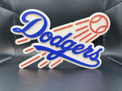 Los Angeles Dodgers Logo Sign Display | 3D Wall Desk Shelf Art | eBay