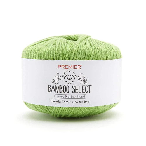 Premier Yarn Bamboo Select Luxury Merino Blend 3 Pack “Spring Green ...