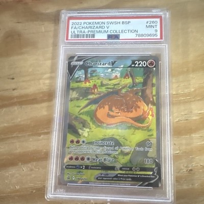 Pokemon PSA 9 2022 Charizard V SWSH260 Sword & Shield Promo Holo Full ...